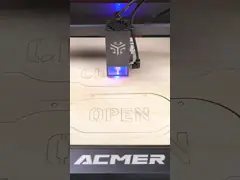 ACMER High Precision Wood Laser Cutting Machine 33W Desktop Wood Cutter And Engraver