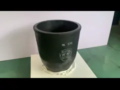 China Round Silicon Carbide Graphite Crucible 40-50 W/mK Thermal Conductivity for Aluminum Melting for sale