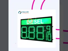 China oil price sign for gas station led pump top sign gas changer led pump topper gas price display for sale