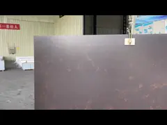 China Dark Brown Quartz Countertops For Bedroom Cabinet Radiation Shielding for sale