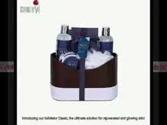 China Classic Body Scrub Exfoliator Set 75ml with Pumice Stone and Towel - 15x3.6x20cm Dimensions for sale