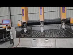 CNC cutting machine work display