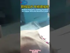 Welding copper wire and aluminum plate with stationary spot and projection welding machine