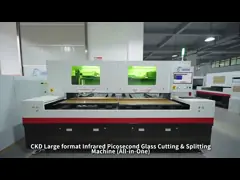 China Tempered Glass Laser Cutting Machine Price Ultra-clear Glass Single Cut ≤19mm for sale