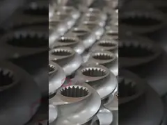 China High Wear Alloy Steel Twin Screw Extruder Threaded Elements 45mm Dia L/D 40-48 500°C Heat-Resistant For PVC / PC Granulation for sale