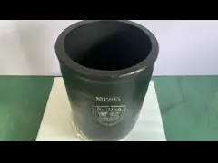 China Round Silicon Carbide Graphite Crucible For Melting Copper 2.21 - 2.25 G/Cm3 Density for sale