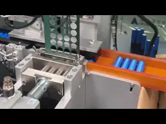 Universal sticker machine for cylindrical batteries