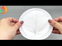 Shell Type Disposable Breast Pads Single Notch Crinkle Free  Comfort Round Shape