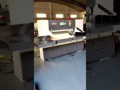 Speed 1370 Paper Cutting Machine with 361-399V Voltage and Video Technical Support