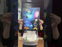 DGZ Naruto Messi Ronaldo Sports 3d Flip Motion Lenticular Anime Posters 40*60cm