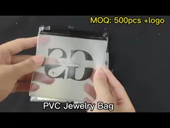 China Transparent PVC medicine jewelry Bags/Zipper Bags Durable Material Zipper Closure Compact Design for sale