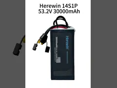 Herewin 30000mAh 14S 53.2V 25C LiPo UAV battery in Soft Pack