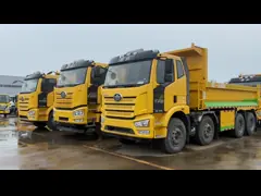 China Construction Waste 8*4 Dumper Truck 40000kg FAW Tipper Truck Automatic Unloading for sale