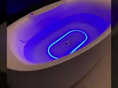China Bathtub With LED Bottom Light For Bubble Baths Hidden LED Bubble for sale