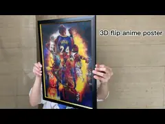DGZ Naruto Messi Ronaldo Sports 3d Flip Motion Lenticular Anime Posters 40*60cm