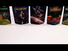 China Custom Print Gummies Cookie Edibles Packaging Smell Proof Stand Up Pouch Aluminum Foil Plastic Packaging Ziplock Mylar Bags for sale