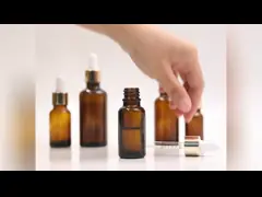 China 5/10/15/20/30/50/100ML Assorted Sizes Amber Glass Dropper Bottles with Dropper Lids for Cosmetic Oil for sale