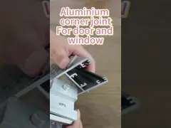 China Customized 45 Degree Connecting Aluminium Sliding Door And Window Frame Corner Joint for sale