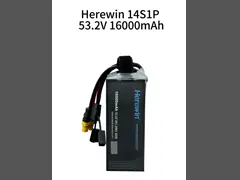 Herewin 14S1P 16Ah 53.2V Soft Pack Drone Battery 25C Discharge Rate