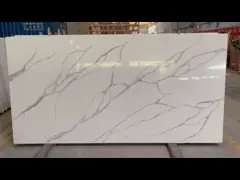 High Gloss Quartzize Worktops 20mm Thick Quartz Overlay Countertops