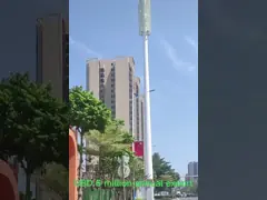 China Heavy Duty Antenna Mast Tower Monopole 15 Meter 9m 10m 12m Monopole Steel Tower for sale