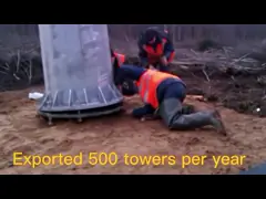 China Low Price Telecom Monopole Galvanized Tubular Steel Pole Steel Sections Tower for sale