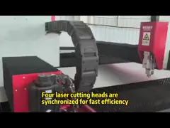 Μηχανή κοπής με λέιζερ φύλλων με πολλαπλές δέσμες με σύστημα αποσύνδεσης και ισοπέδωσης