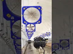 China 610RPM Rotation Speed Livestock Ventilation Fans With Direct Drive Mode And 50-60HZ Frequency for sale