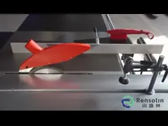 China 45 Degree Mdf Board Cnc Cutting Wood-Based Panels Large Cutting Sliding Table Saw for sale