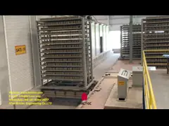 Carro de secado bien diseñado para el suelo en ladrillo Proceso de fabricación de Brictec en planta