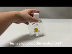 Recycled PCR Transparent Soap Bottle 10 OZ Hand Soap Dispenser Pump Bottle