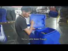 High Capacity Cow Drinking Trough 85L Heavy-duty Impact Resistant Polyethylene Material