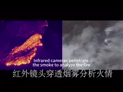 MYUAV tethered droneDrone forest fire fighting video