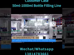 Customer Case// 50-1000ml Bottle Filling Line