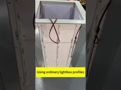 Integrated column lightbox