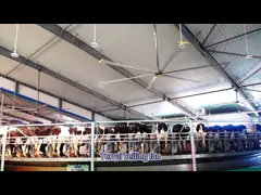 中国 10m3/min 空気流量 産業用天井風扇 15000m3/min 最大出力 販売のため