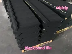 Custom Corrugated Roof Sheet Red Stone Coated Metal Tiles For Residential Industrial