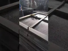 China 5FT Temporary Pedestrian Crowd Control Steel Barrier Red Color Metal Fencing for sale