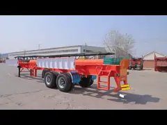 China Tri Axles 20ft 40ft 45ft Container Skeletal Trailer for sale