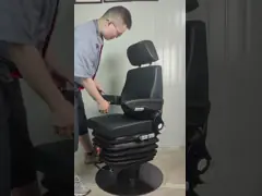 Mechanical Suspension Backhoe Loader Swivel Seats Multi-Function Adjustable