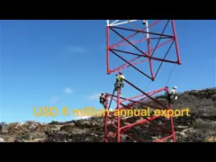 China Manufacturer Price 2g 3g 4g 5g Wireless Telecommunication Gsm Signal Antenna 3/4 Legged Tubular Steel Tower for sale