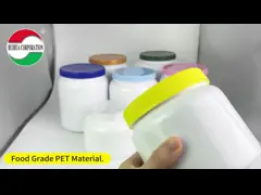 China Wholesale 4000ml High Volume PET Plastic Jar Container with Screw Cap for Health Supplements and Milk Powder for sale