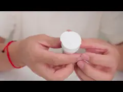 Tubo in plastica in PP con coperchio a piega per l‘imballaggio di piccole pillole con logo personalizzato