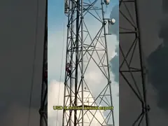 China 24 36 55 72m 4 Leg Steel Lattice Angular Mobile Telecom Tower ASTM A123/ ISO 1461 for sale