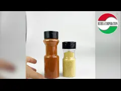 China Shaker Cap Type Clear Plastic Cylinder / Plastic Spice Containers With Red Cap FDA Certification for sale