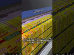 China Printable Fluorescent Yellow Battery Danger Safety Warning Reflective Sign Stickers for sale