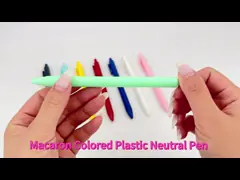 China Minimalist Office Creative Gel Ink Pen Macaron Press Pen Sweet Colors Gift Gel Pen for sale