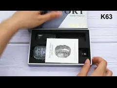 K63 Men'S Smart Watch Heart Rate Monitoring Smart Watch With AMOLED Screen BT Calling