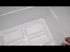 China 1000ml Disposable Plastic Container Rectangular For Vegetables And Fruits for sale