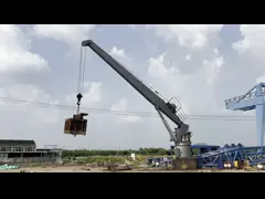 20T 17M Einzigartiger Steifbaum Marine Hydraulikkranich Robuste Hebekapazität